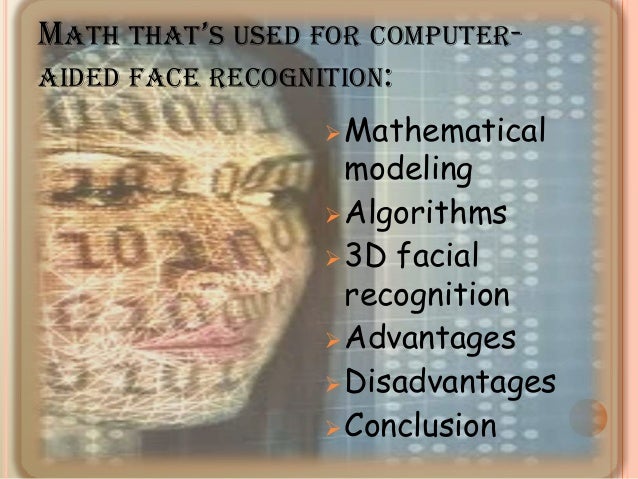 Face recognition and math
