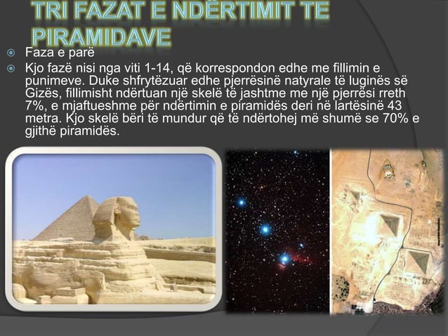 Piramidat e Egjiptit dhe Enigmat e tyre- Projekt | PPTX