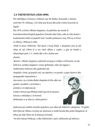 Letërsia e Rilindjes Kombëtare Libër Belsh | PDF