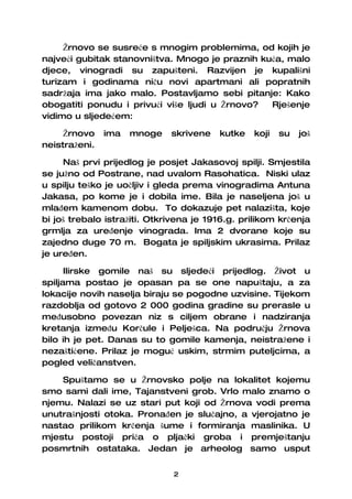 Projekt Žrnovo Esej | DOC