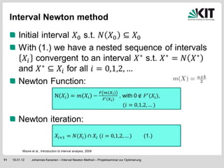 Interval Newton Method | PPTX