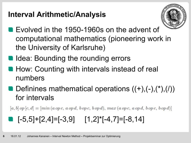 Interval Newton Method | PPTX