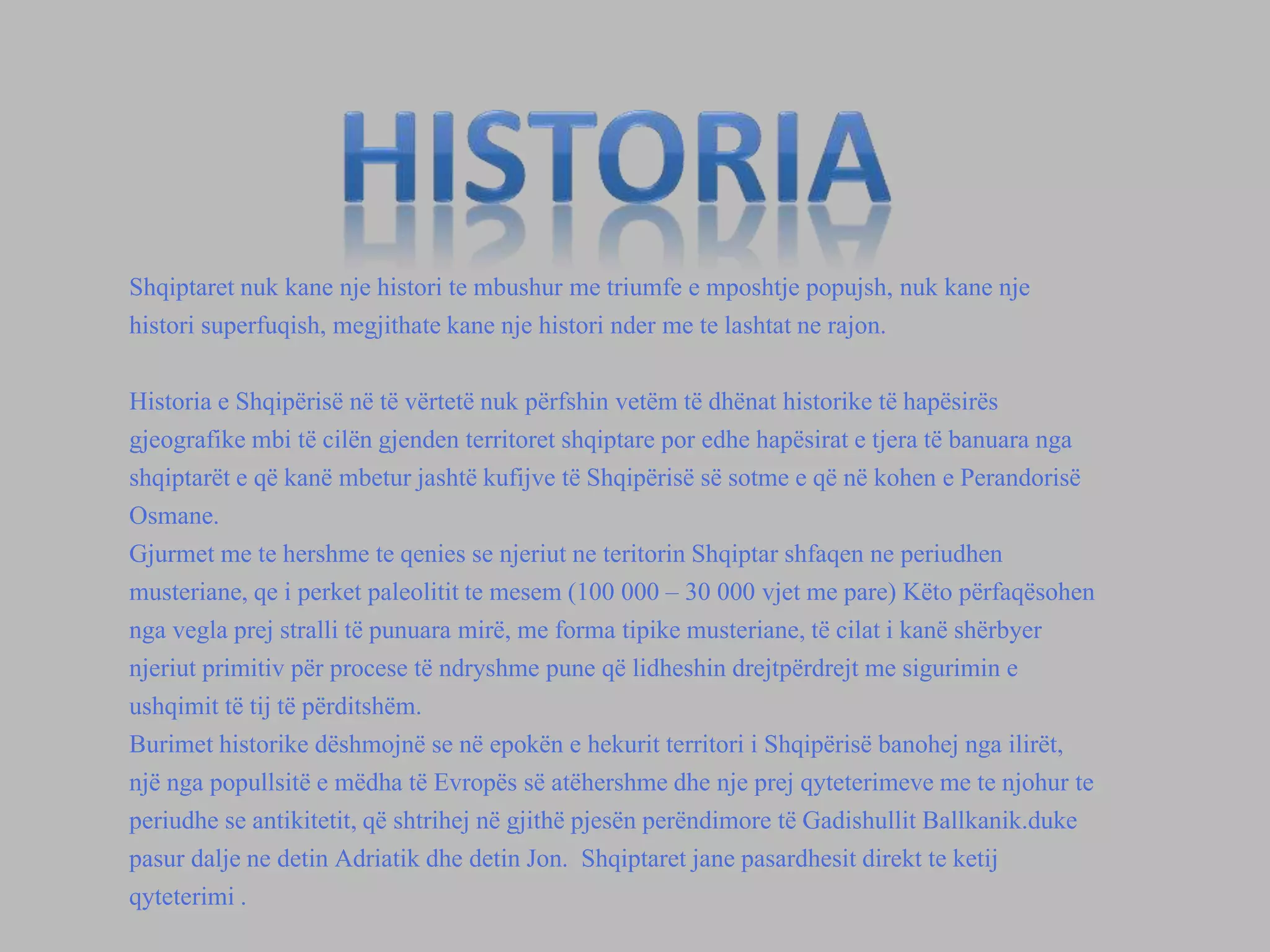 Projekt shqiperipart1 | PPTX
