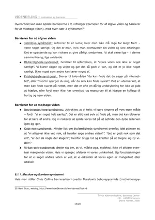 Videndeling - motivation og barrierer | PDF | Free Download