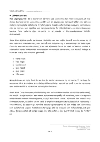 Videndeling - motivation og barrierer | PDF | Free Download
