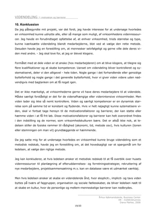 Videndeling - motivation og barrierer | PDF | Free Download