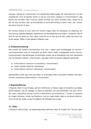 Videndeling - motivation og barrierer | PDF | Free Download