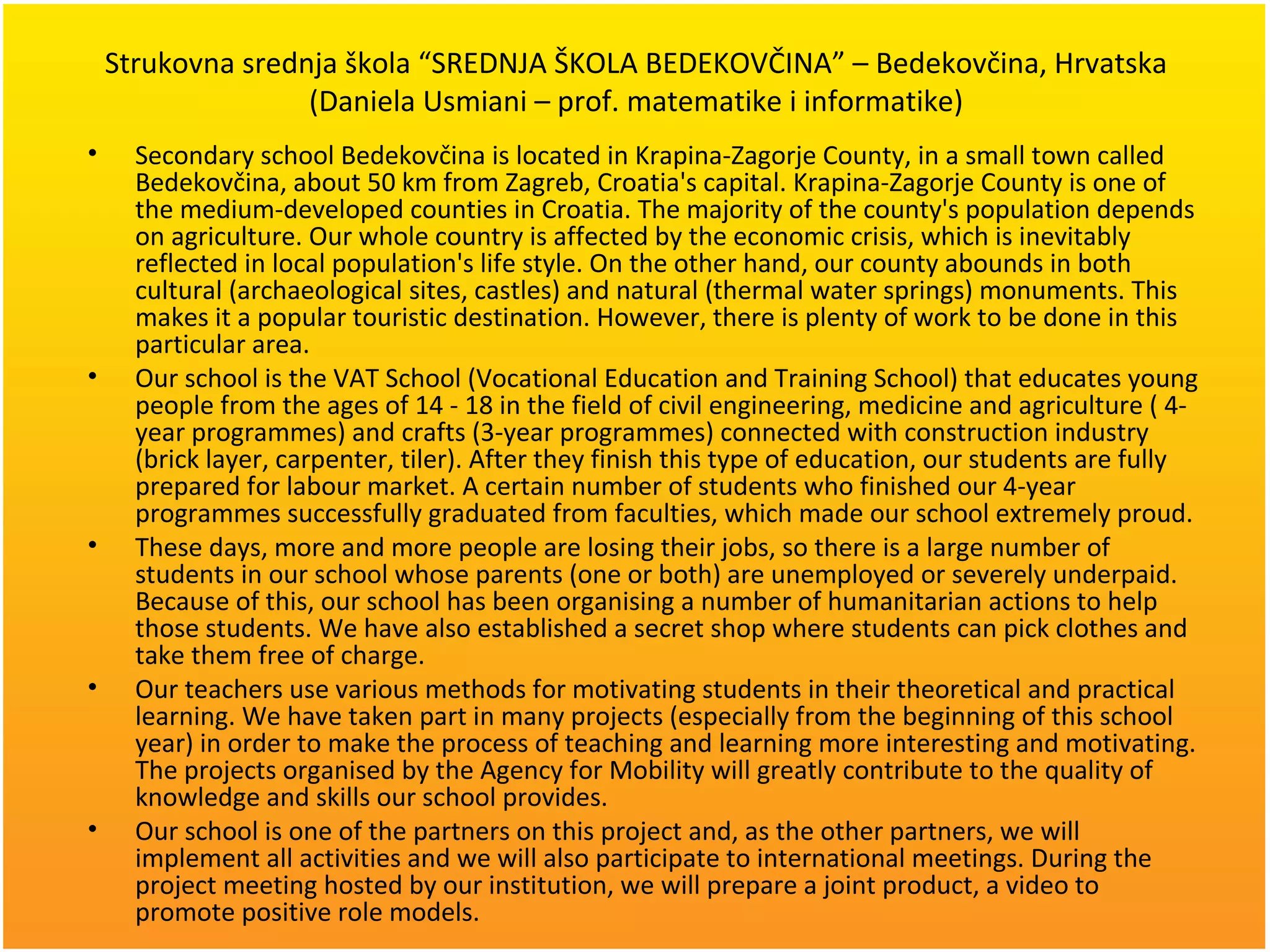 Projekt EU Teens In Search of New Role Models | PPT