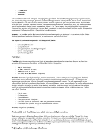 Projektu ruosimo pagrindai | PDF