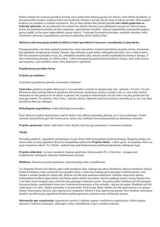 Projektu ruosimo pagrindai | PDF