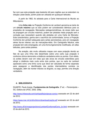 Projeção de lambert | PDF