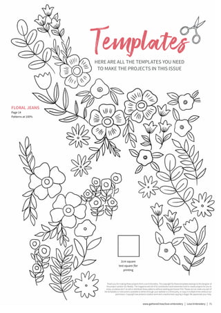 Embroidery design from embroidery magazine | PDF