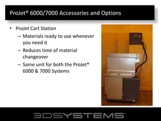 הדפסה תלת מימדית בטכנולוגיית SLA (סטריאוליטוגרפיה) במדפסות PROJET 6000-7000 | PPTX