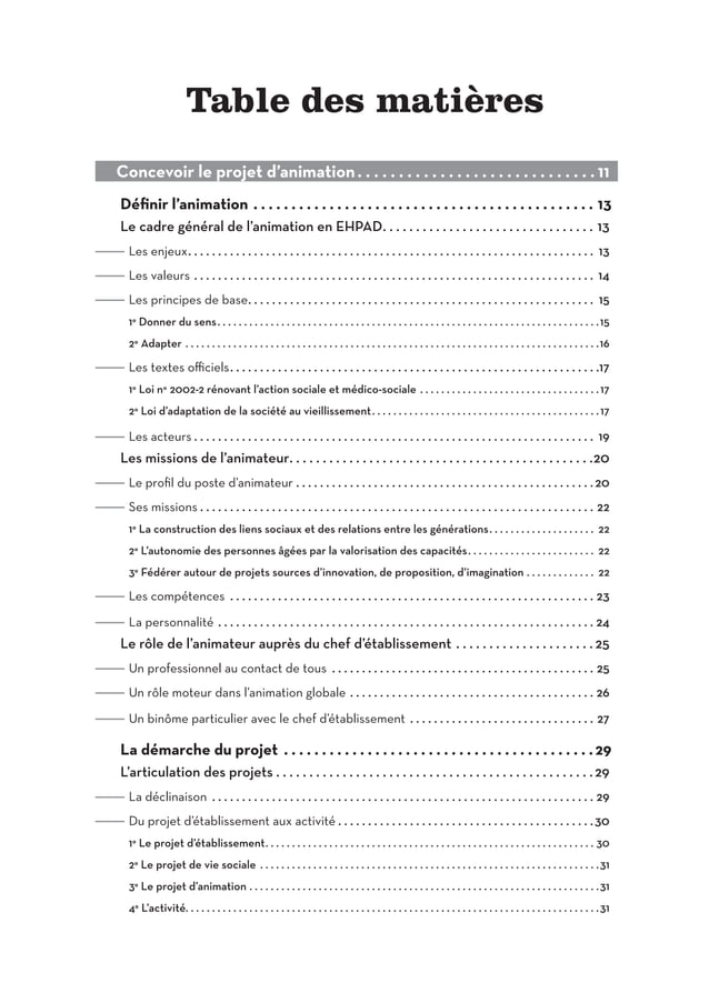Projet d'animation en EHPAD