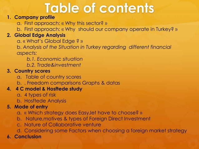 International Business Management: EasyJet | PPT