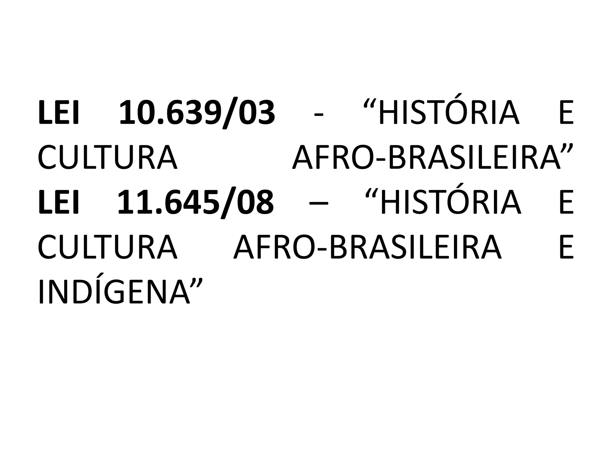 Projeto Afro-Índigena | PPT