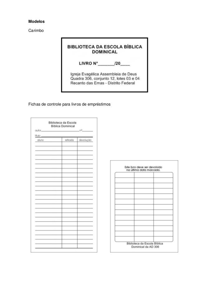 Modelo De Ficha De Prestamo De Biblioteca - dinero electronico offline