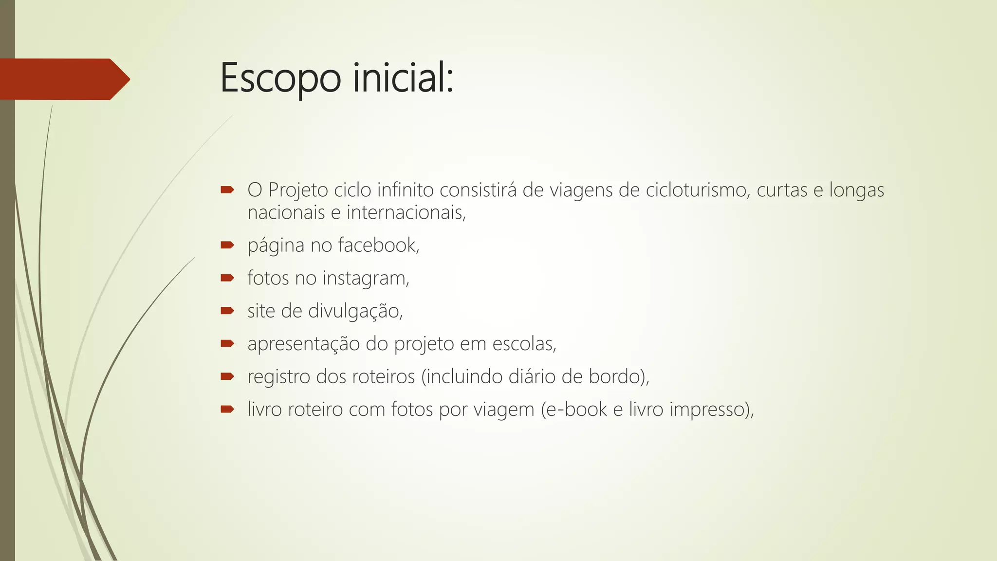 Projeto ciclo infinito | PPT
