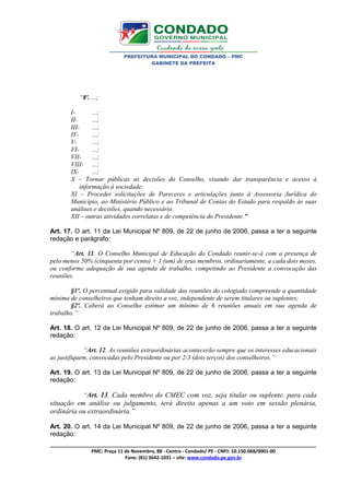 Minuta de Projeto de Lei para criação do SisMEC | PDF