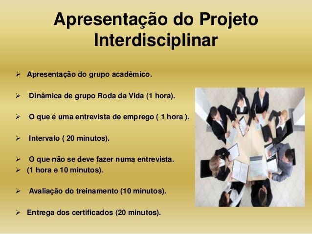 Projeto interdisciplinar