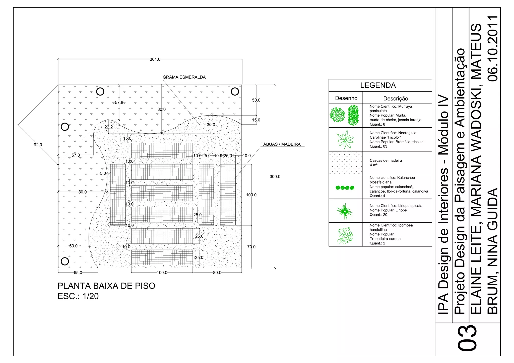 Projeto mini jardim m2-prancha 3 - pb piso | PPT