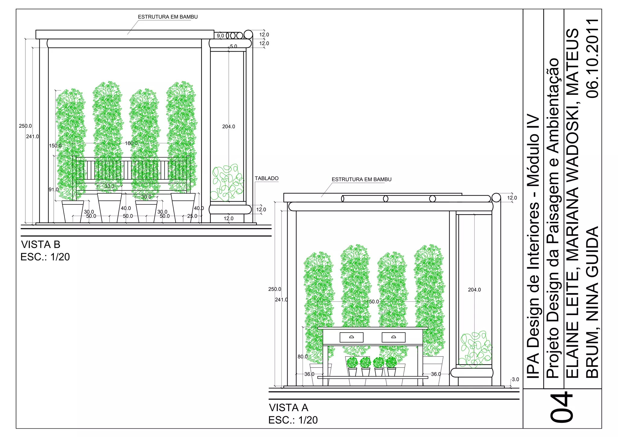 Projeto mini jardim m2-prancha 4 - vistas | PDF
