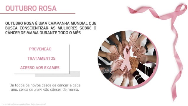 Projeto - Outubro Rosa | PDF