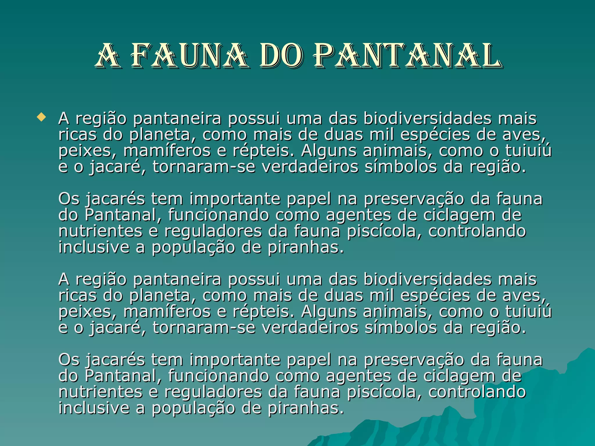 Projeto pantanal | PPT