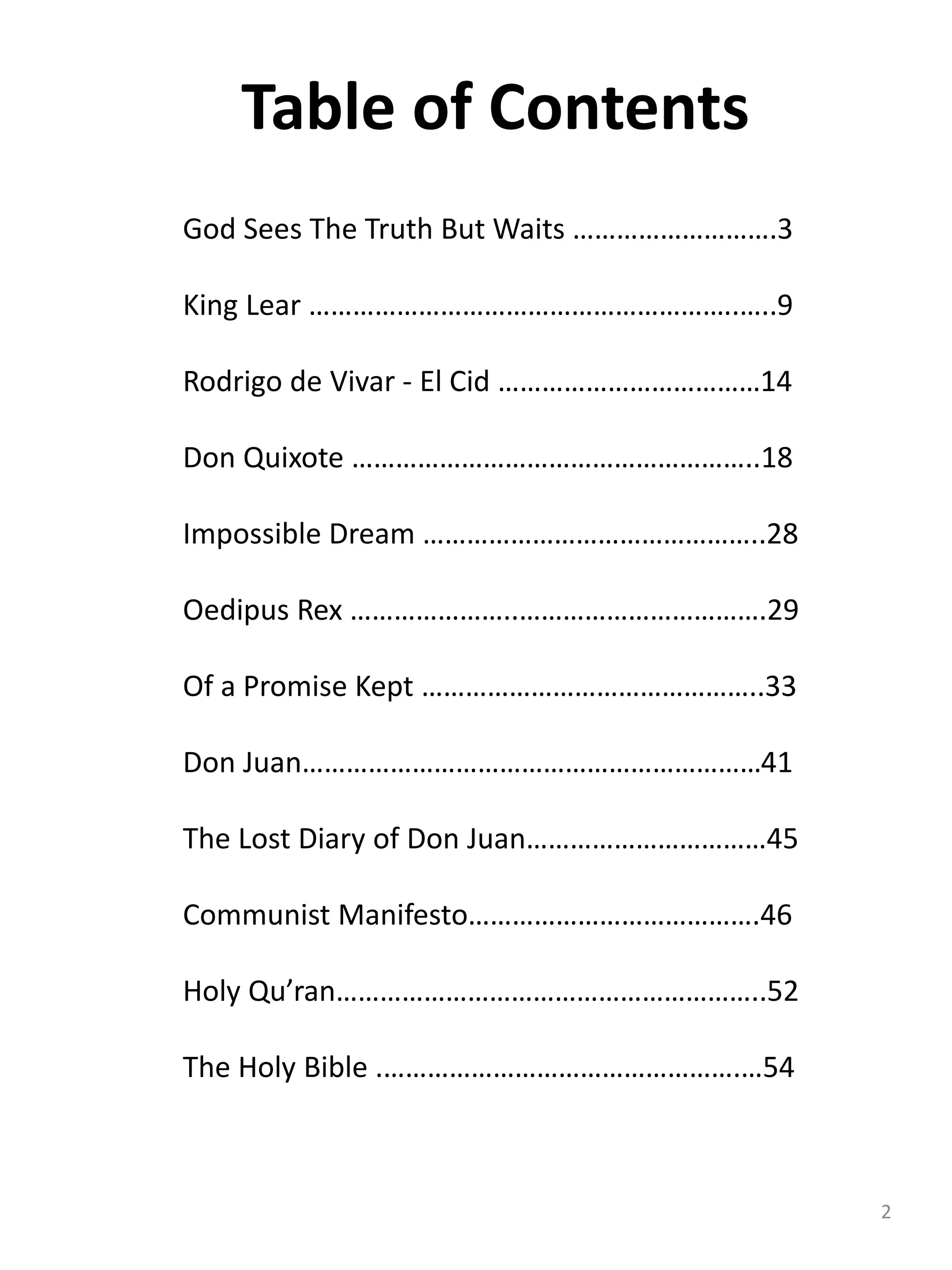 World Literature Sample Masterpieces (Summary) | PPTX