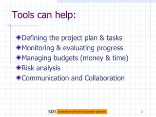 Project Management Tools | PPT
