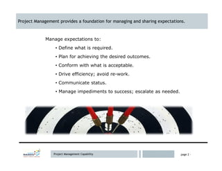 Proj Mgmt Capability | PPT