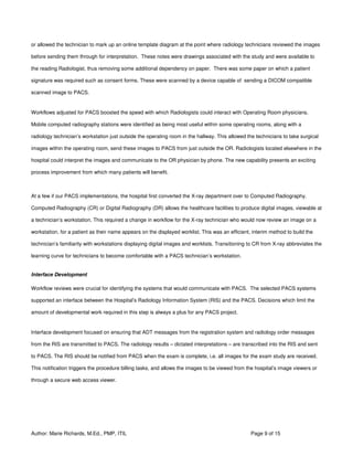 Project Management Applied to PACS Implementations | PDF