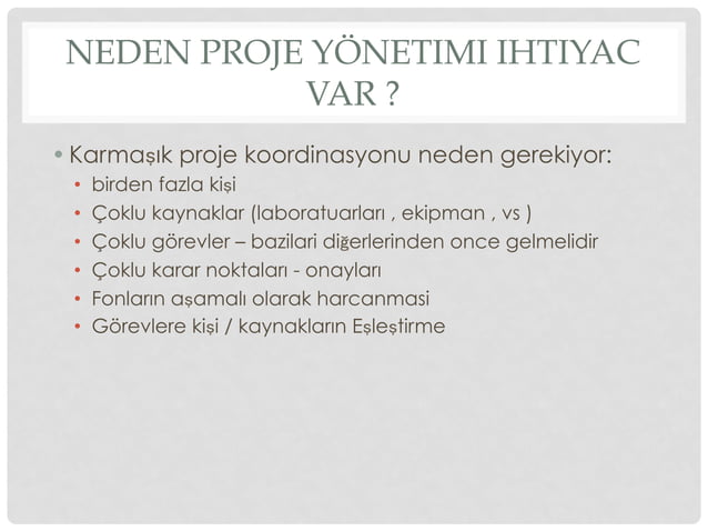 PROJE YONETIMI ve MS PROJECT | PDF