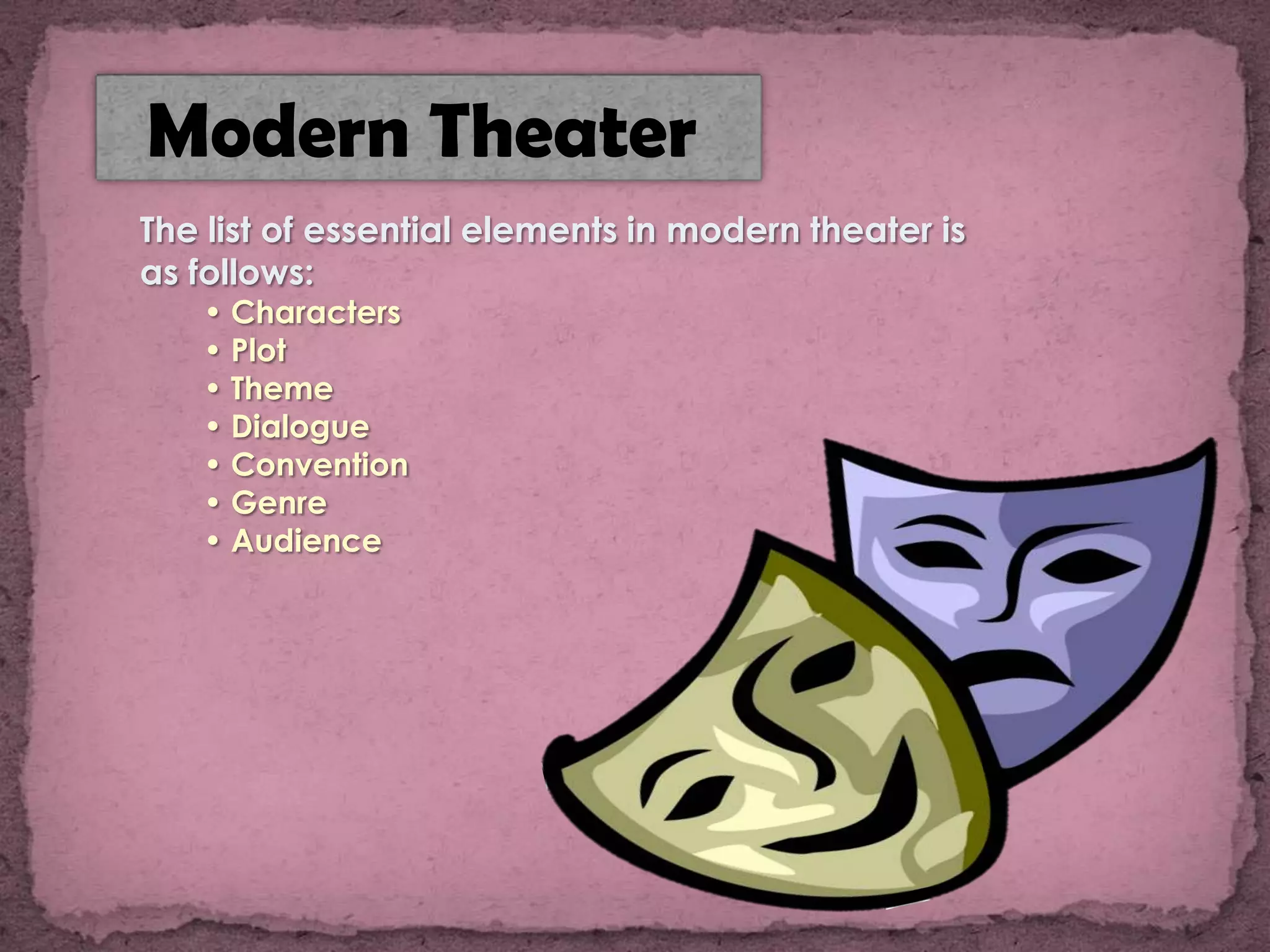 Elements of Drama | PPTX