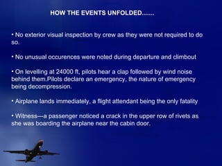 Aviation disasters due to mechanical failures | PPT