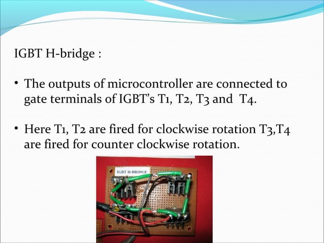 BIDIRECTIONAL SPEED CONTROL OF DC MOTOR USING 8051 MICROCONTROLLER | PPT
