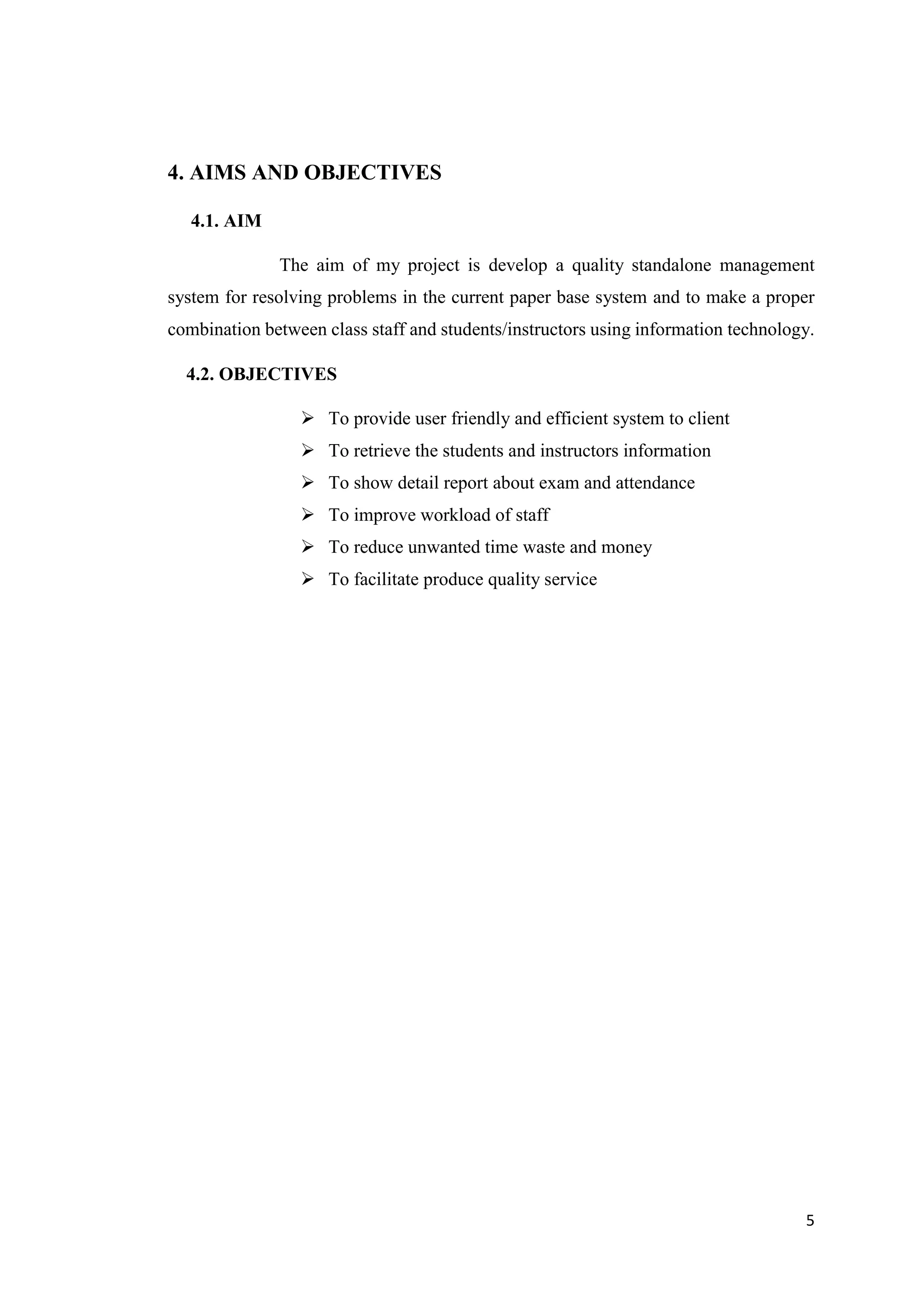 Class Management System Project Proposal | PDF