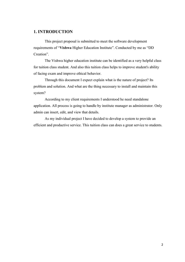 Class Management System Project Proposal | PDF