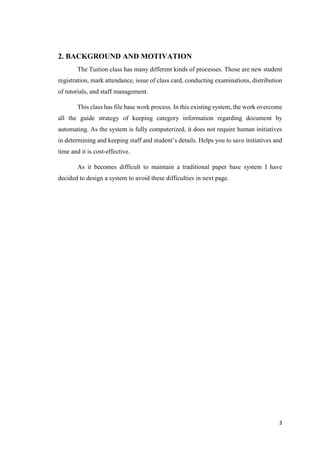 Class Management System Project Proposal | PDF