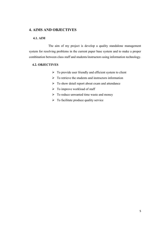 Class Management System Project Proposal | PDF