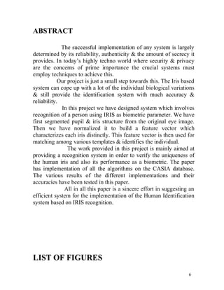 Iris based Human Identification | PDF