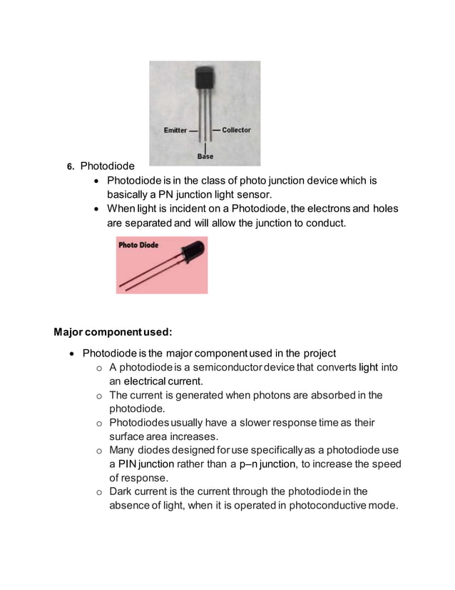 Dark sensor using photodiode | DOCX
