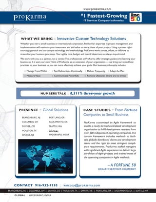 ProKarma Overview | PDF | Business | Business and Finance