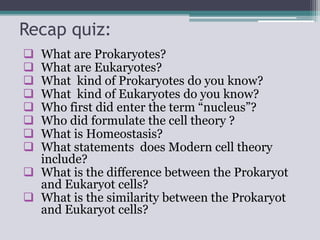 Prokaryotes and eukaryotes | PPTX | Biological Sciences | Science