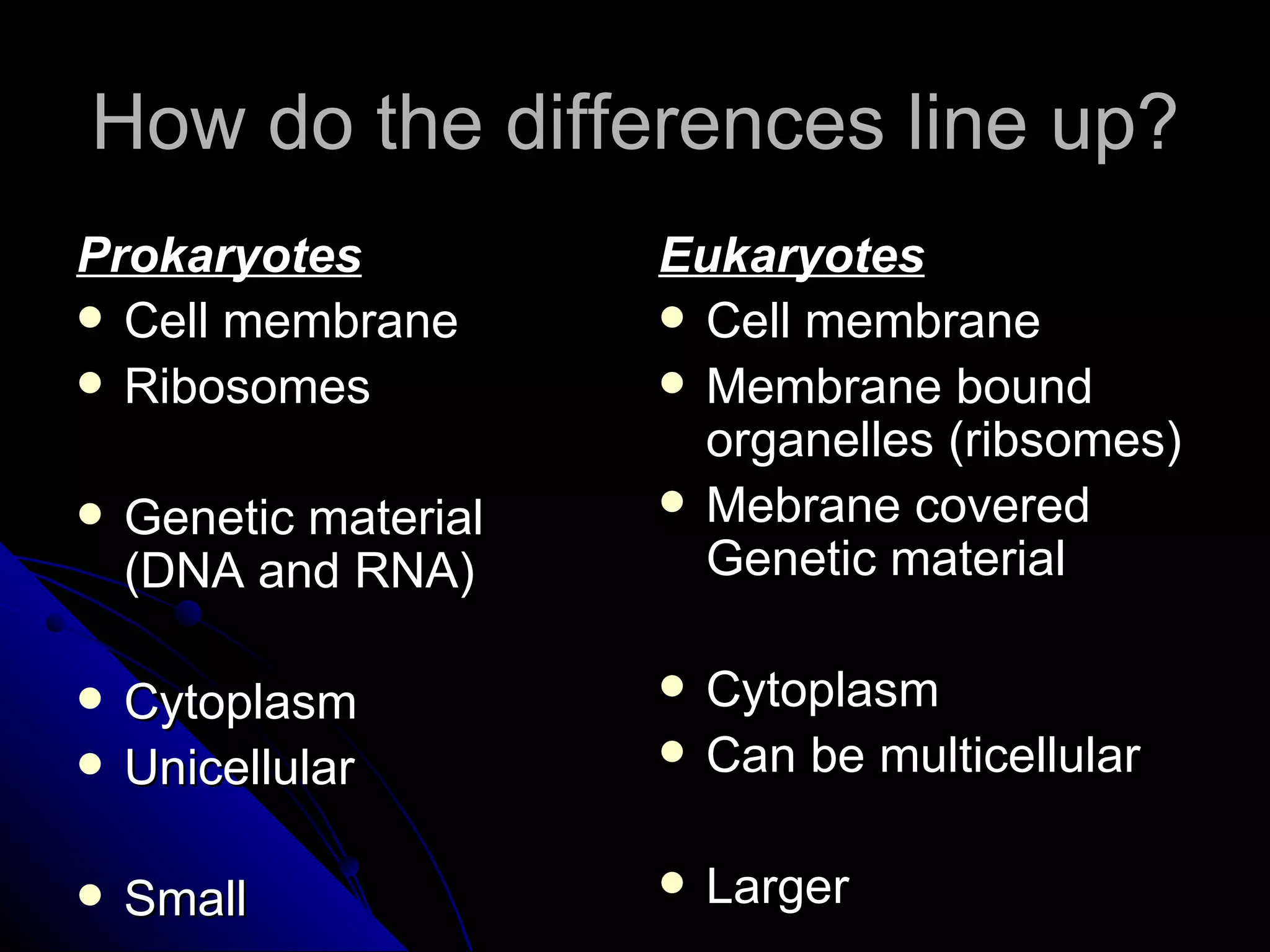 Prokaryotes Vs Eukaryotes | PPT