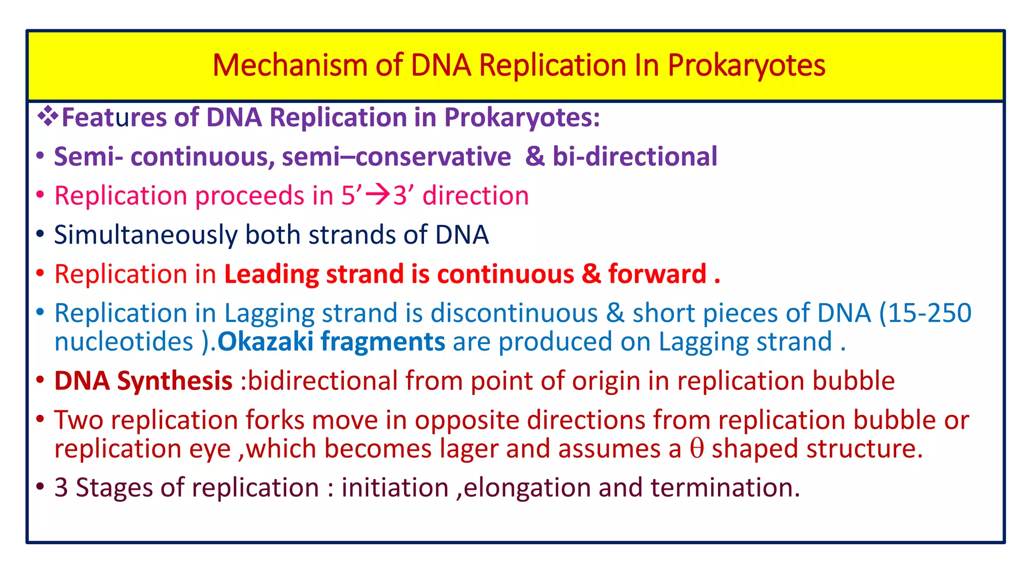 Prokaryotic and eukaryotic dna replication with their clinical ...