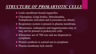Prokaryotic cell Of Bacteria | PPTX