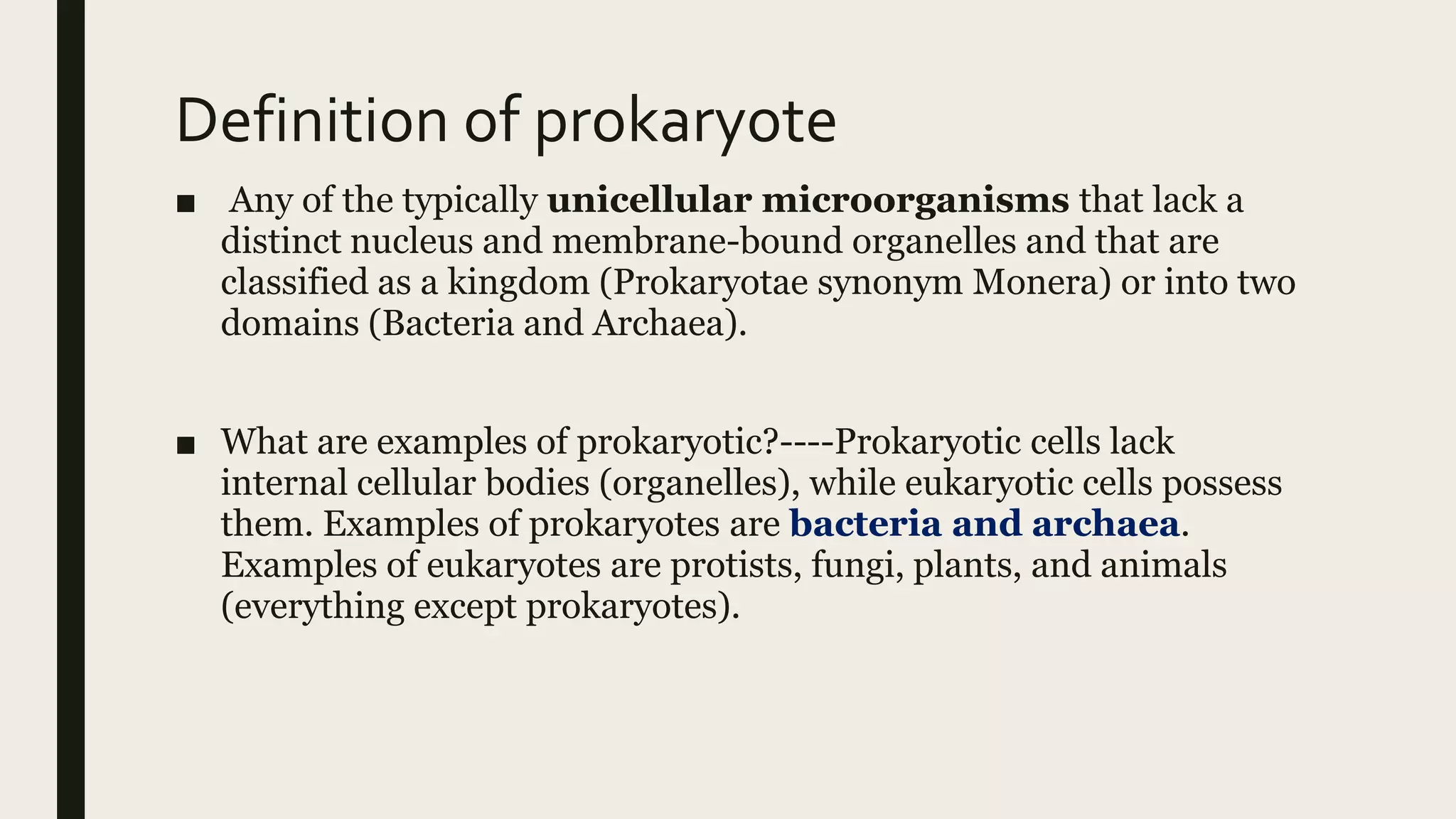 Prokaryotic cell | PPTX