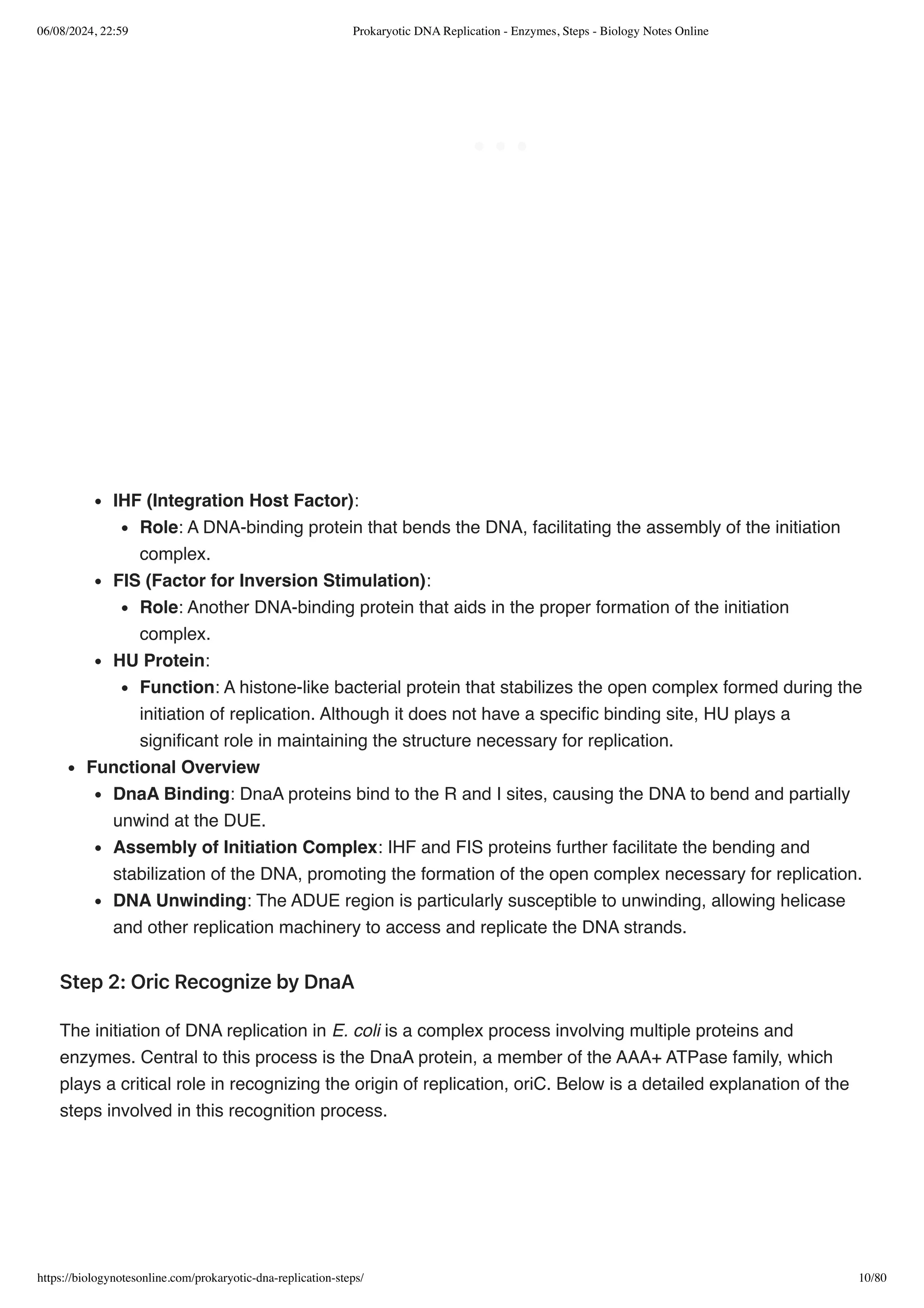 Prokaryotic DNA Replication - Enzymes, Steps - Biology Notes Online.pdf