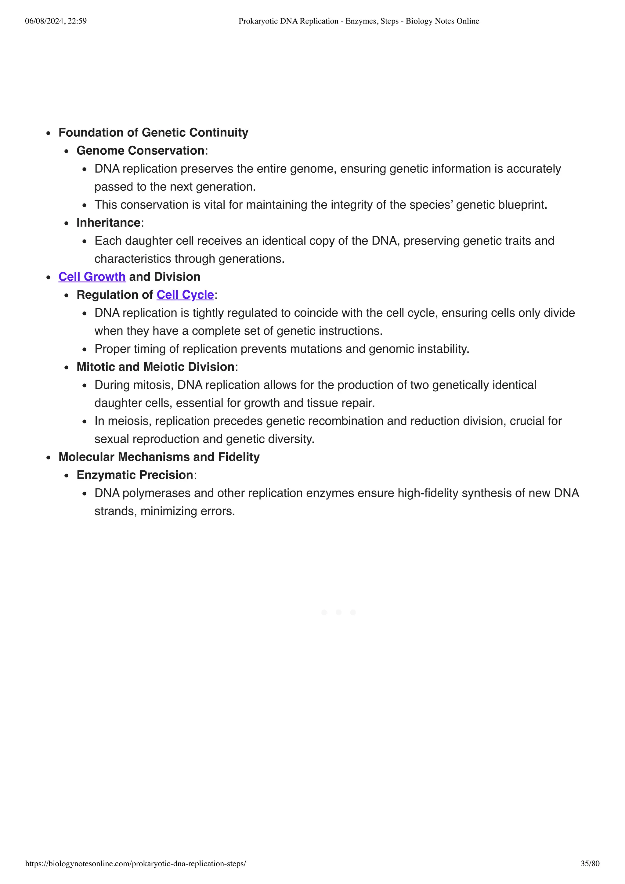 Prokaryotic DNA Replication - Enzymes, Steps - Biology Notes Online.pdf